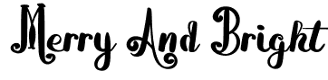 Merry And Bright: Free Font Download | MaisFontes