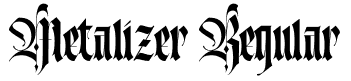 Metalizer Regular: Free Font Download | MaisFontes