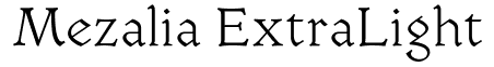 Mezalia ExtraLight: Free Font Download | MaisFontes