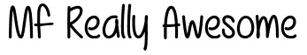 Mf Really Awesome: Free Font Download | MaisFontes