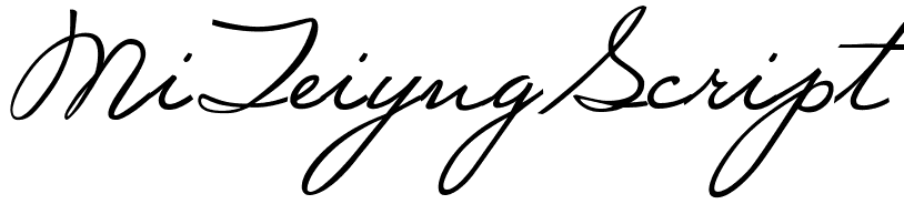 Mi Teiyng Script: Free Font Download | MaisFontes
