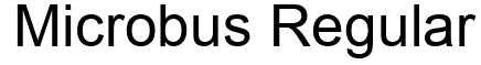 Microbus Regular: Download Free Font | MaisFontes