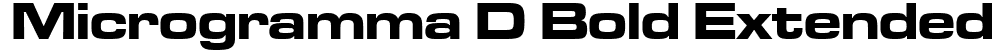 Microgramma D Bold Extended font download | MaisFontes.com