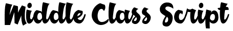 Middle Class Script: Free Font Download | MaisFontes