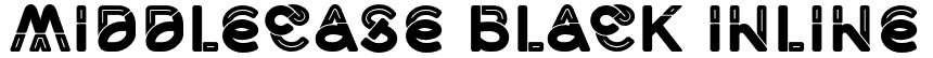 Middlecase Black Inline Font: Free Download | MaisFontes