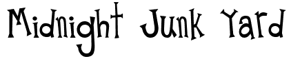 Midnight Junk Yard Font: Free Download | MaisFontes