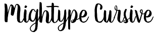 Mightype Cursive Font: Free Download | MaisFontes