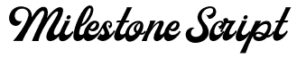 Milestone Script: Free Font Download | MaisFontes
