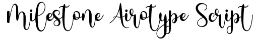 Milestone Airotype Script: Free Font Download | MaisFontes