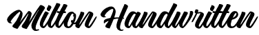 Milton Handwritten: Free Font Download | MaisFontes