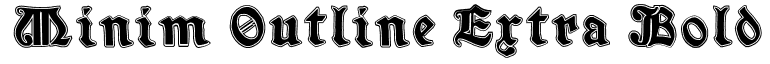 Minim Outline Extra Bold: Free Font Download | MaisFontes