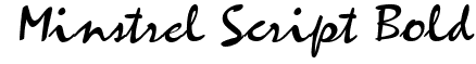 Minstrel Script Bold: Free Font Download | MaisFontes