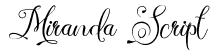 Miranda Script: Free Font Download | MaisFontes