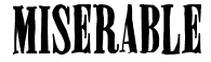 Miserable: Free Font Download | MaisFontes