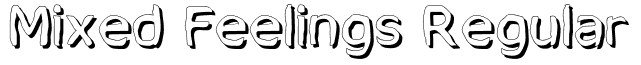 Mixed Feelings Regular: Free Font Download | MaisFontes