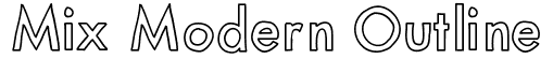 Mix Modern Outline: Free Font Download | MaisFontes