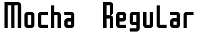 Mocha Regular: Download Free Font | MaisFontes