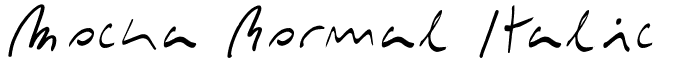 Mocka Normal Italic: Baixar Fonte Grátis | MaisFontes