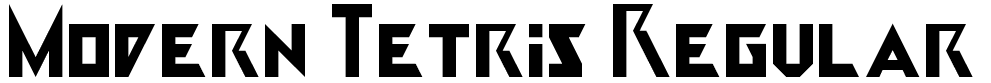 Modern Tetris Regular Font: Free Download | MaisFontes