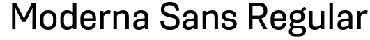 Moderna Sans Regular Font: Free Download | MaisFontes