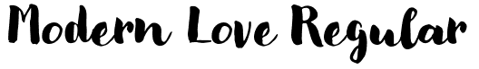 Modern Love Regular Font: Free Download | MaisFontes