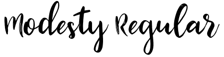 Modesty Regular: Free Font Download | MaisFontes