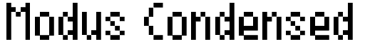 Modus Condensed: Free Font Download | MaisFontes