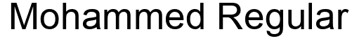 Mohammed Regular: Free Font Download | MaisFontes