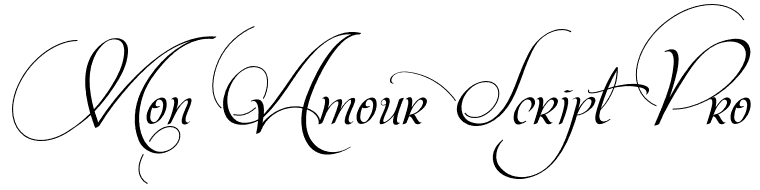 Mon Amour Script Pro: Free Font Download | MaisFontes