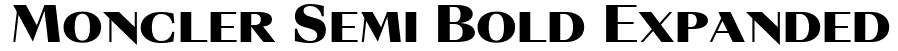 Moncler Semi Bold Expanded: Free Font Download | MaisFontes