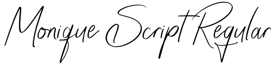 Monique Script Regular: Free Font Download | MaisFontes