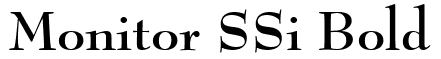 Monitor SSi Bold: Free Font Download | MaisFontes