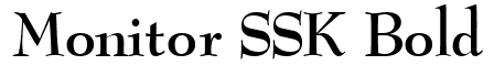Monitor SSK Bold Font: Free Download | MaisFontes