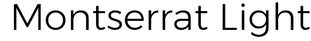 Montserrat Light Font: Free Download | MaisFontes