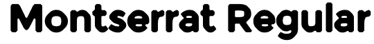 Montserrat Regular: Baixar Fonte Grátis | MaisFontes