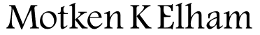 Motken K Elham Font: Free Download | MaisFontes