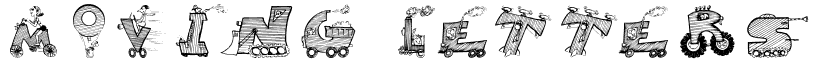 Moving Letters: Free Font Download | MaisFontes