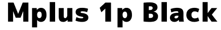Rounded Mplus 1c Black font download | MaisFontes.com