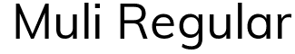 Muli Regular: Baixar Fonte Grátis | MaisFontes
