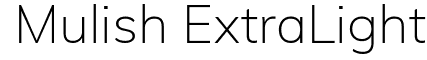 Mulish ExtraLight: Free Font Download | MaisFontes