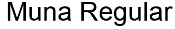 Muna Regular Font: Free Download | MaisFontes