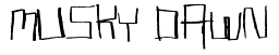 Musky Dawn Font: Free Download | MaisFontes
