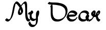 My Dear: Free Font Download | MaisFontes