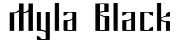 Myla Black Font: Free Download | MaisFontes