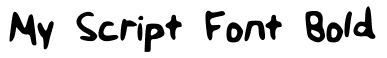 My Script Font Bold: Free Font Download | MaisFontes