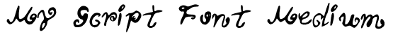My Script Font Medium: Free Font Download | MaisFontes