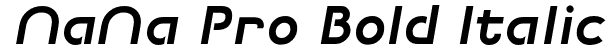 NaNa Pro Bold Italic: Free Font Download | MaisFontes