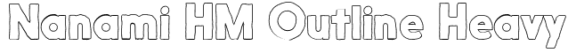 Nanami HM Outline Heavy: Free Font Download | MaisFontes