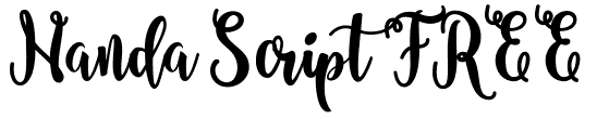 Nanda Script FREE: Free Font Download | MaisFontes