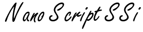 Nano Script SSi Font: Free Download | MaisFontes